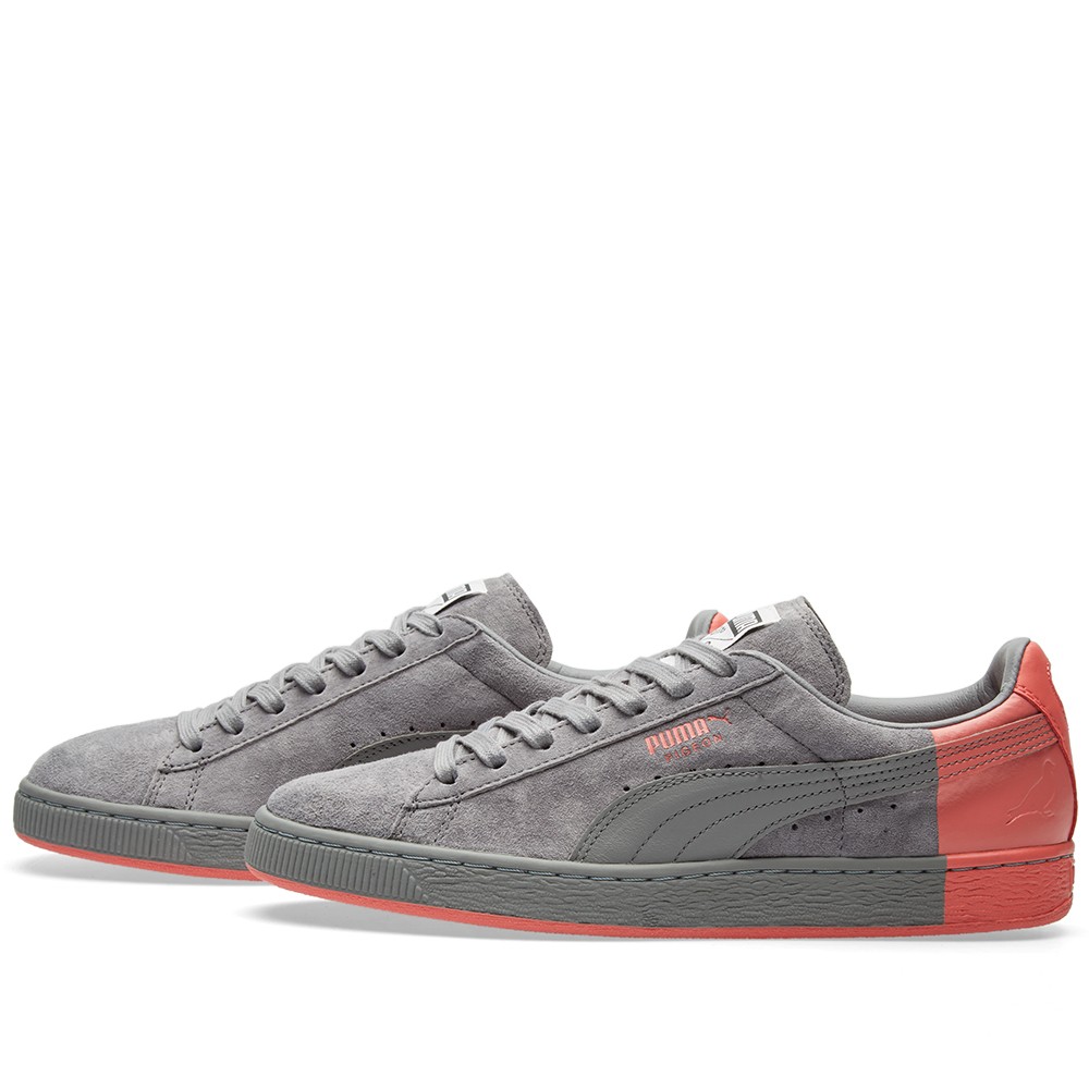 Puma x Staple Suede Frost Grey Pigeon Georga Peach
