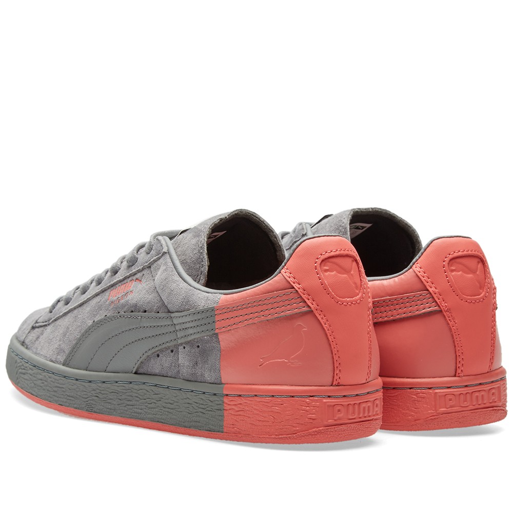Puma x Staple Suede Frost Grey Pigeon Georga Peach